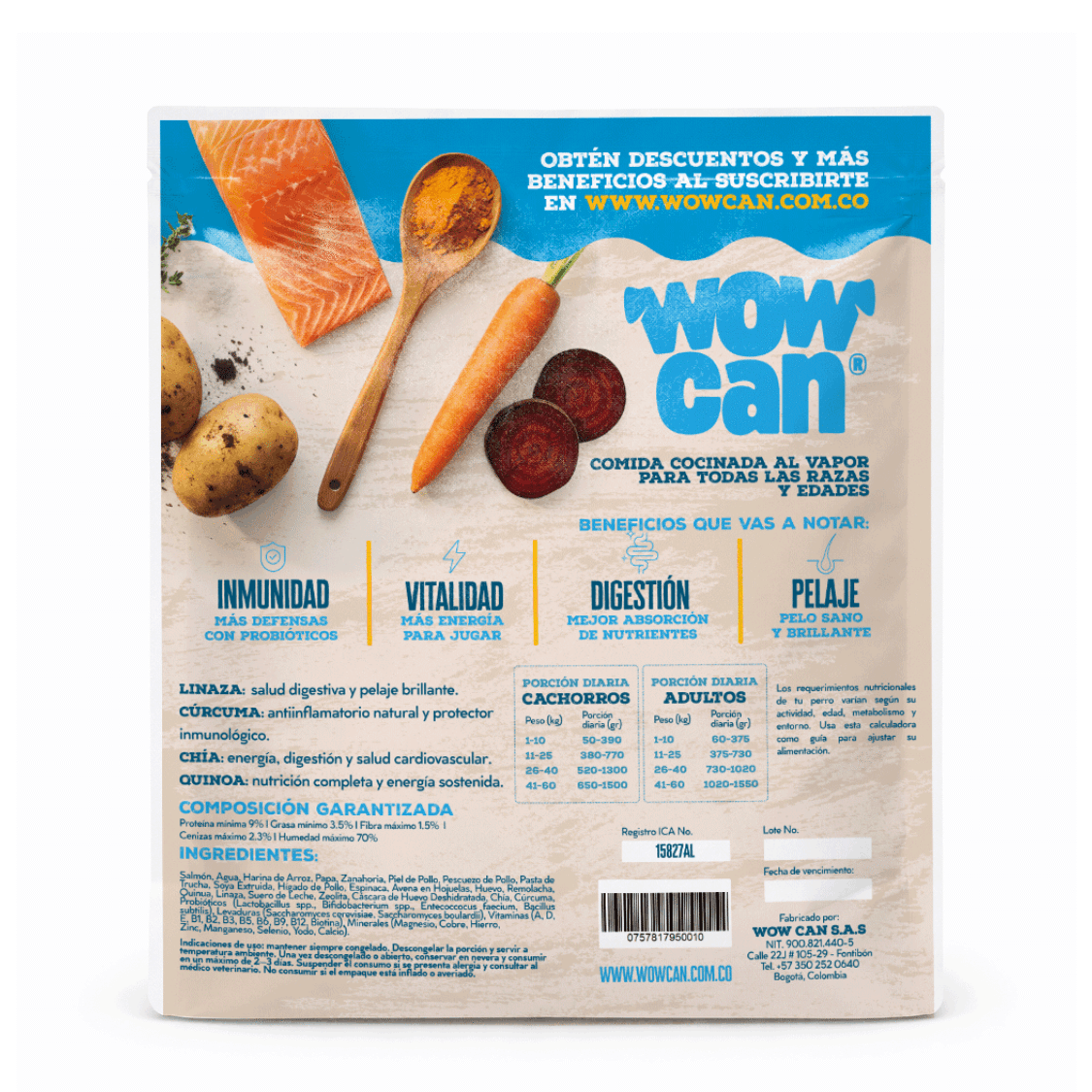 Receta de Salmón para Perros - Wow Can